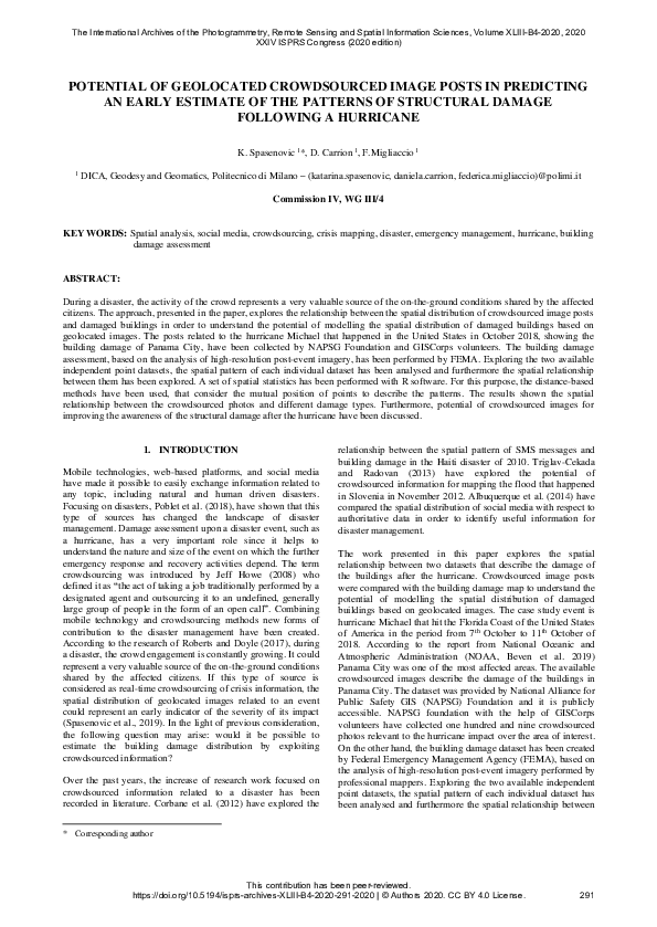 (PDF) Potential of Geolocated Crowdsourced Image Posts in Predicting an Early Estimate of the ...