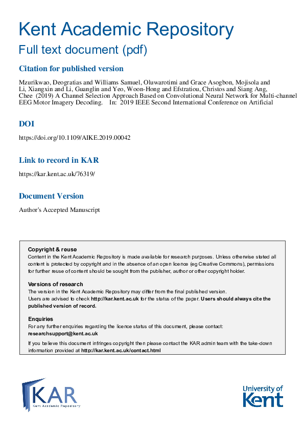 (PDF) A Channel Selection Approach Based on Convolutional Neural ...