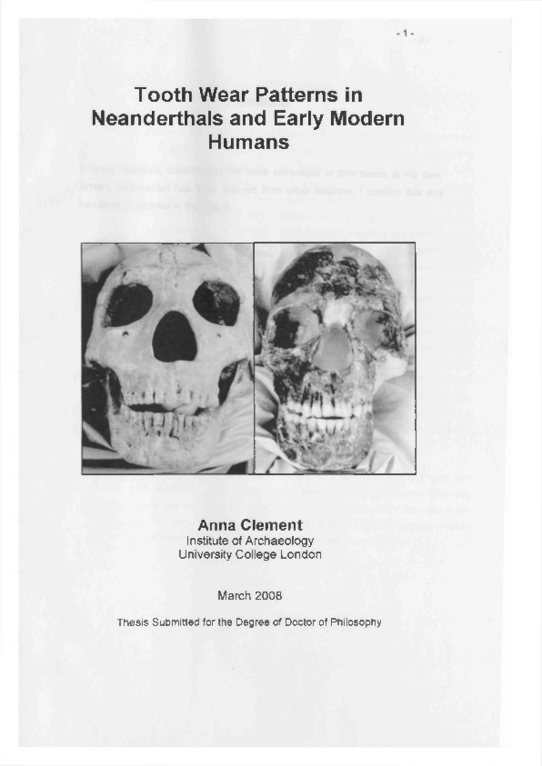 (PDF) Teeth as part of the hominid tool kit: tooth wear patterns in ...