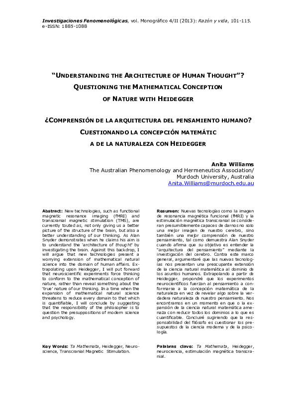 (PDF) “Understanding the Architecture of Human Thought”? Questioning ...
