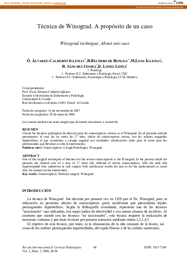 (PDF) Winograd technique. About one case