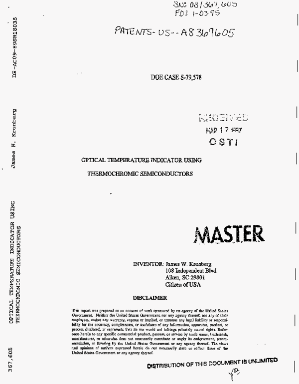 (PDF) Optical temperature indicator using thermochromic semiconductors