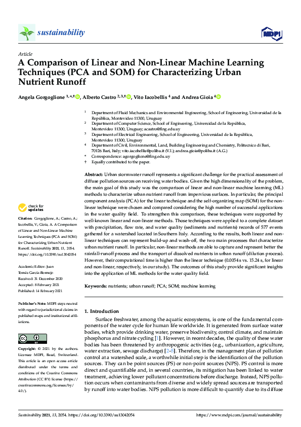 (PDF) A Comparison of Linear and Non-Linear Machine Learning Techniques (PCA and SOM) for ...