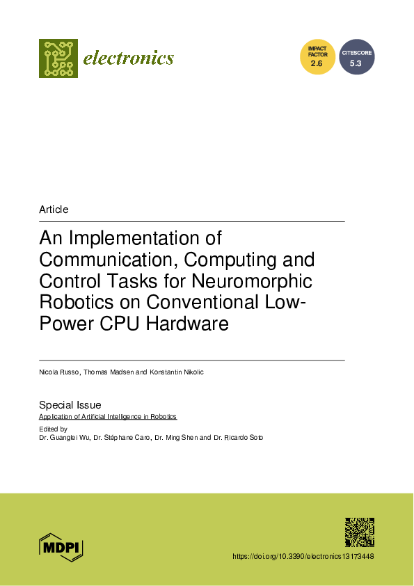 (PDF) Neuromorphic Robotics on Low-Power CPUs