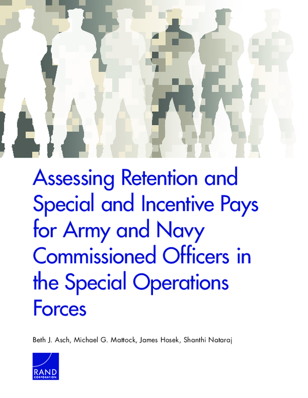 (PDF) Assessing Retention and Special and Incentive Pays for Army and ...