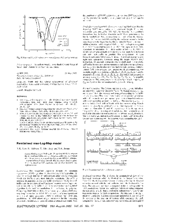 (PDF) Parallelised max-Log-Map model