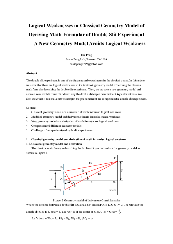 (PDF) Logical Weaknesses in Classical Geometry Model of Deriving Math ...