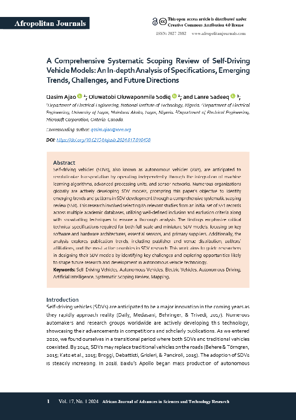 (PDF) A Comprehensive Systematic Scoping Review of Self-Driving Vehicle ...