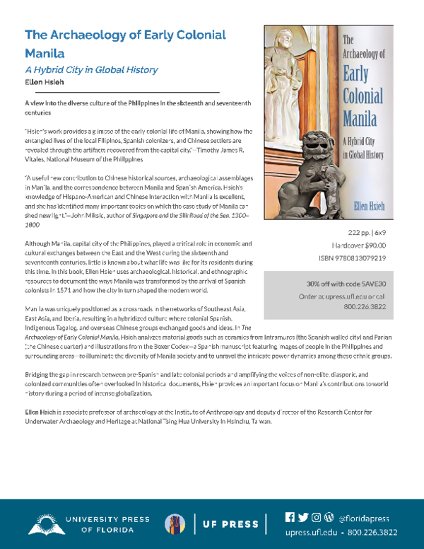 (PDF) The Archaeology of Early Colonial Manila: A Hybrid City in Global ...