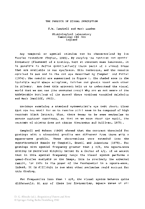 (PDF) The Physics of Visual Perception