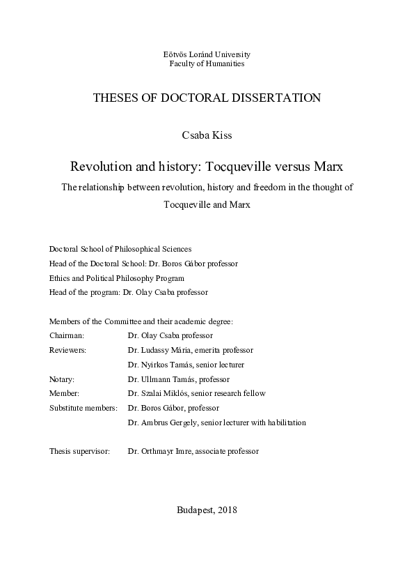 (PDF) Theses of the Doctoral Dissertation