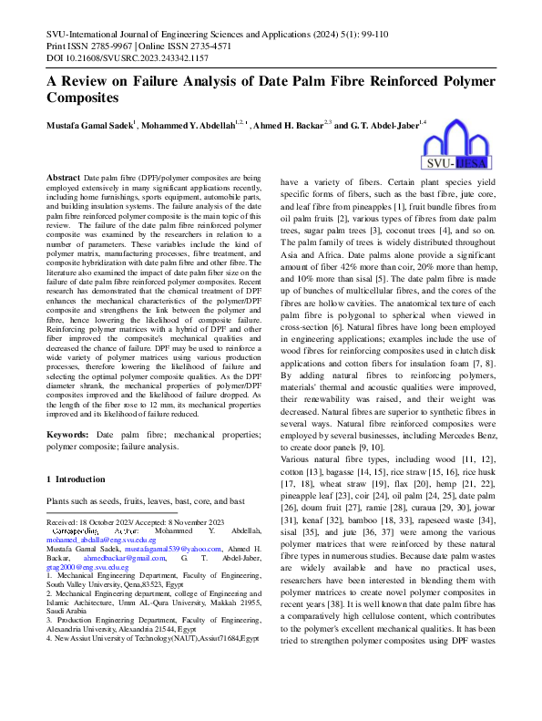 (PDF) A Review on Failure Analysis of Date Palm Fiber Reinforced ...