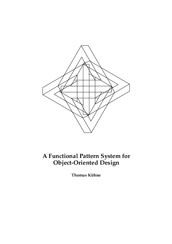 (PDF) A Functional Pattern System for Object-Oriented Design