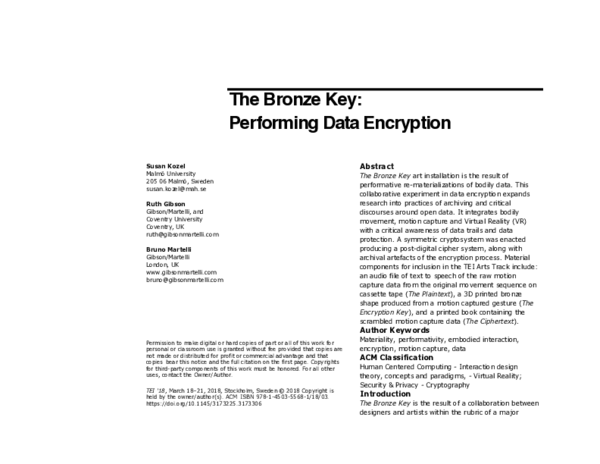(PDF) The Bronze Key