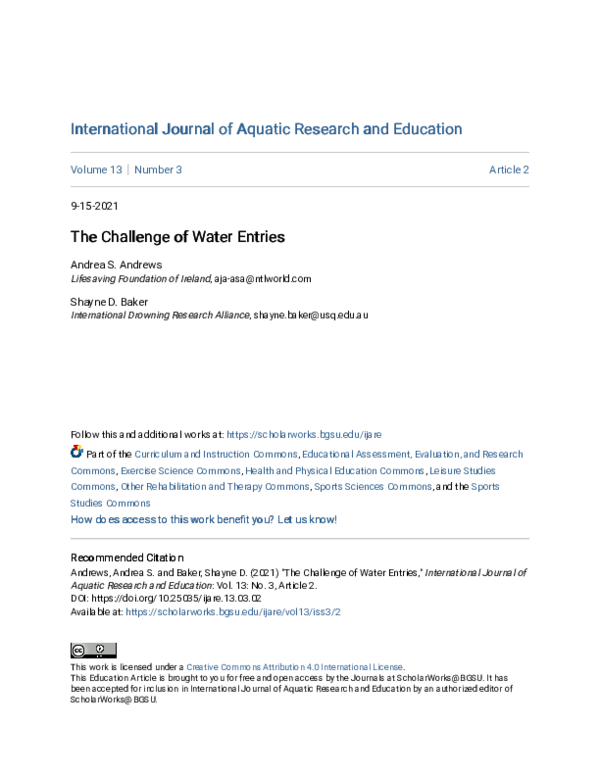 (PDF) Water Entries