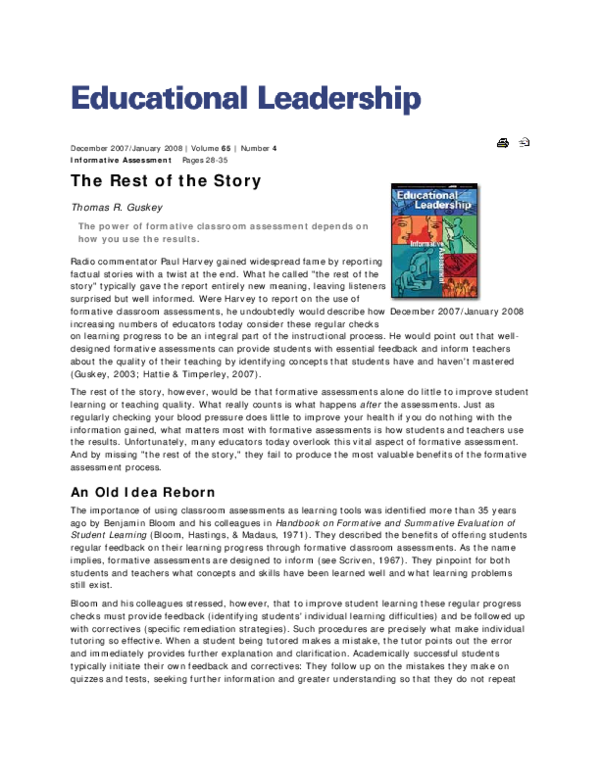 (PDF) The rest of the story