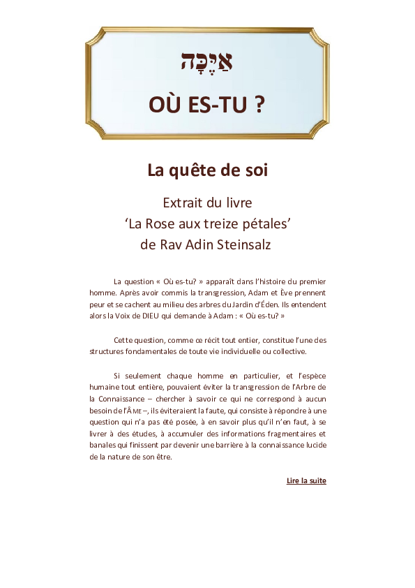 (PDF) Où es-tu