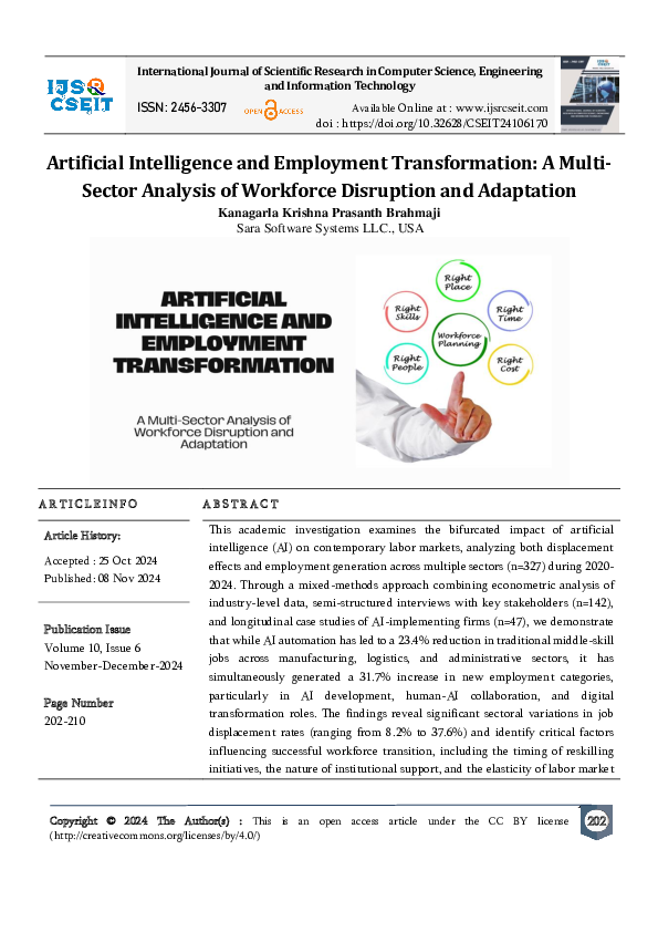 (PDF) Artificial Intelligence and Employment Transformation