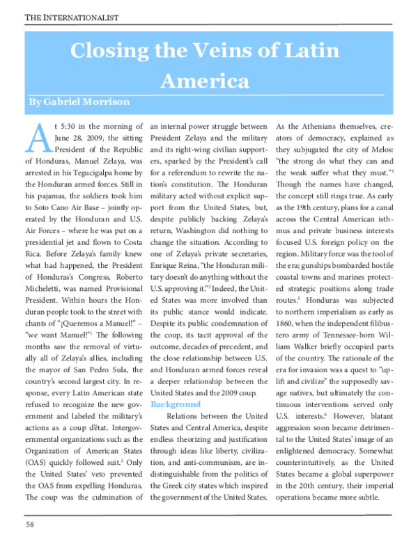 (PDF) Closing the Veins of Latin America