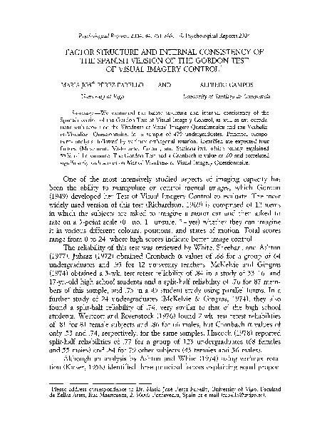 (PDF) The Factor Structure and Internal Consistency of the Self-Concept ...