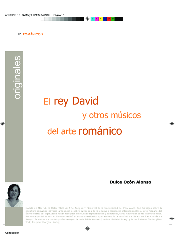 (PDF) El rey David y otros músicos del arte románico