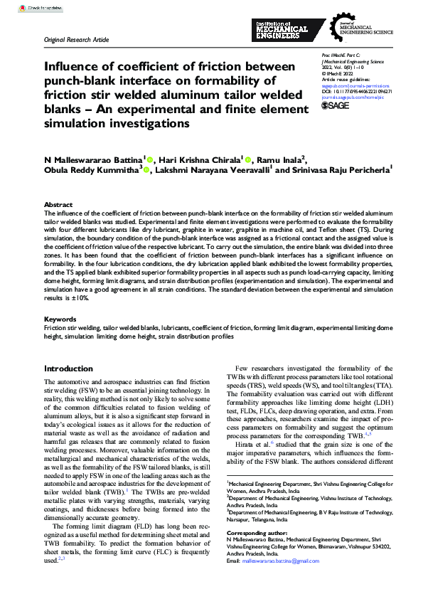 (PDF) FSW An experimental and finite element simulation investigations (1)