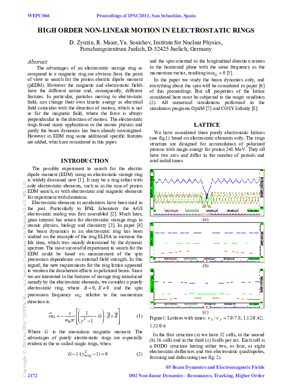 (PDF) High order non-linear motion in electrostatic rings | yury ...