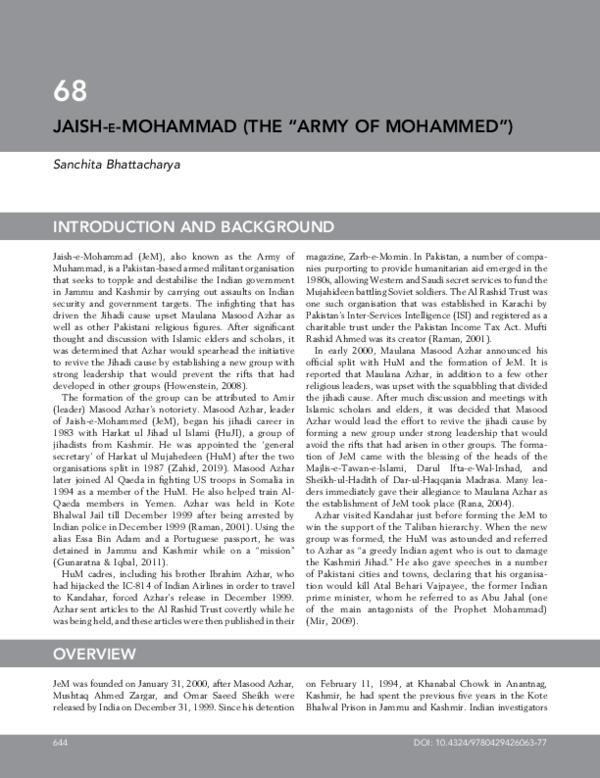 (PDF) Jaish-e-Mohammad