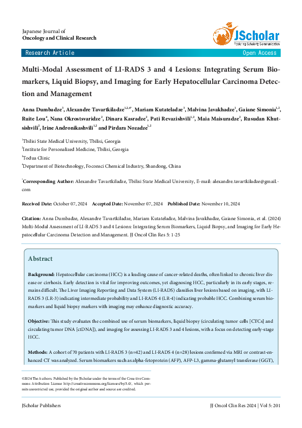(PDF) Multi Modal Assessment of LI RADS 3 and 4 Lesions