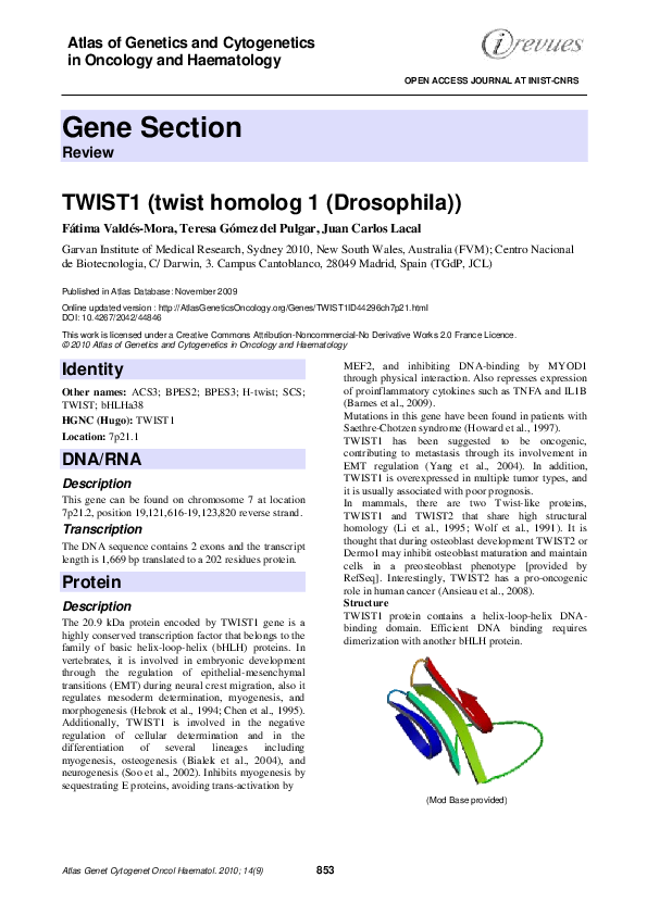 (PDF) Atlas of Genetics and Cytogenetics in Oncology and Haematology