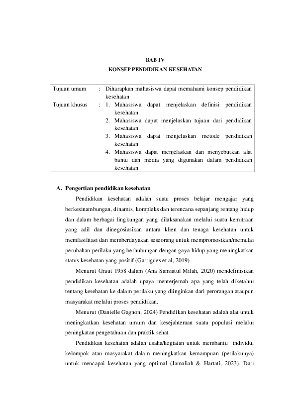(PDF) BAB 4 KONSEP PENDIDIKAN KESEHATAN