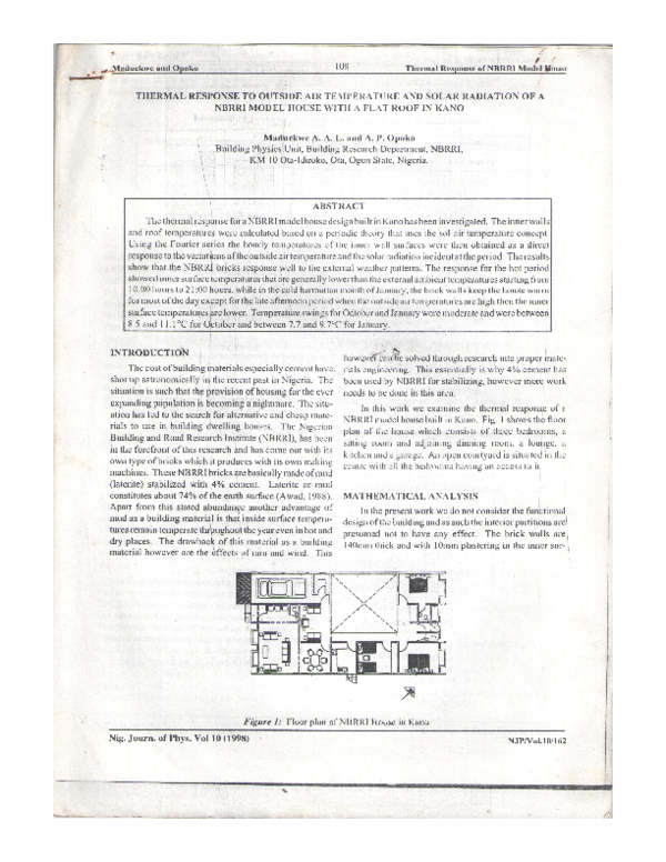 (PDF) Thermal Response to Outside Air Temperature and Solar Radiation ...