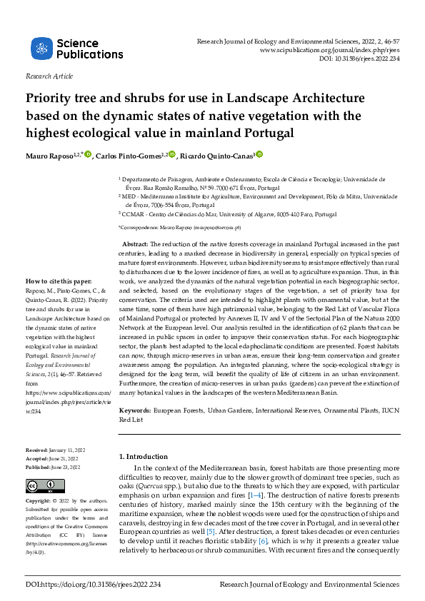 (PDF) Priority tree and shrubs for use in Landscape Architecture based ...