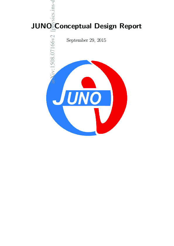 (PDF) JUNO Conceptual Design Report
