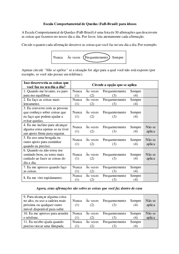 (PDF) Cross-cultural adaptation and psychometric properties of the Brazilian-Portuguese version ...