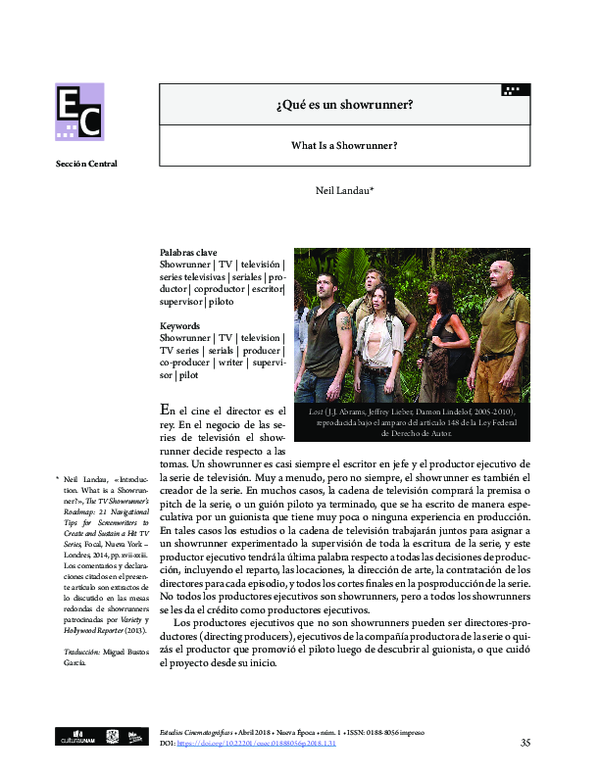 (PDF) ¿Qué es un showrunner?