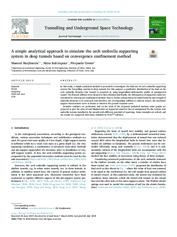 (PDF) A simple analytical approach to simulate the arch umbrella ...