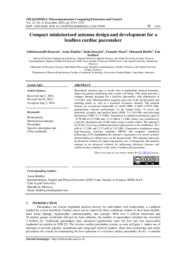 (PDF) Compact miniaturized antenna design and development for a ...