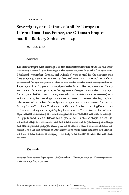 (PDF) Sovereignty and Untranslatability: European International Law ...
