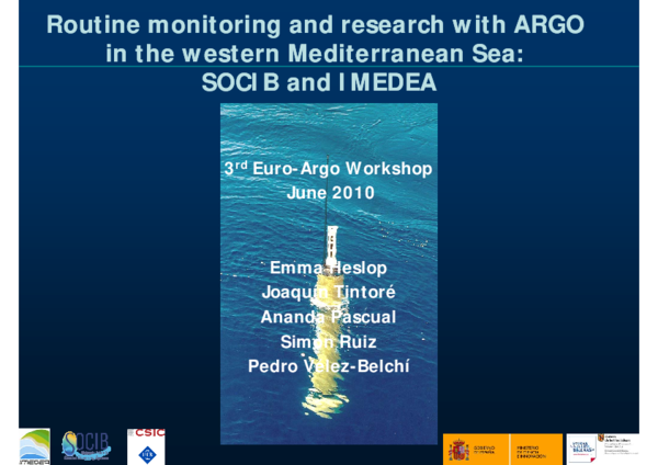 (PDF) Routine monitoring and research with ARGO in the western ...