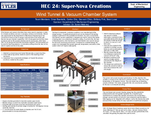 (PDF) Wind Tunnel & Vacuum Chamber System