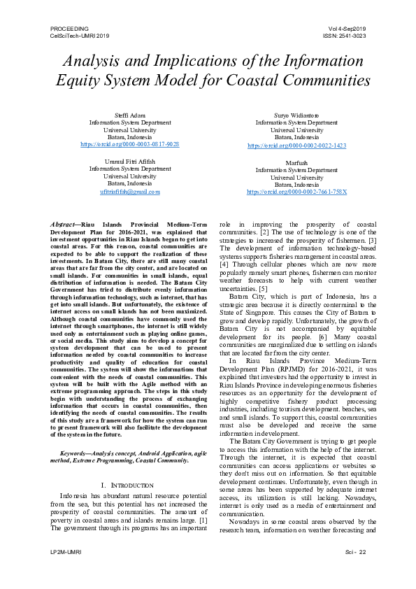 (PDF) Analysis and Implications of the Information Equity System Model ...