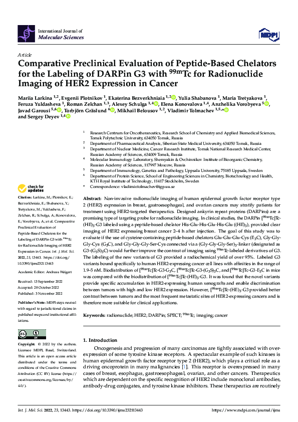 (PDF) Comparative Preclinical Evaluation of Peptide-Based Chelators for ...