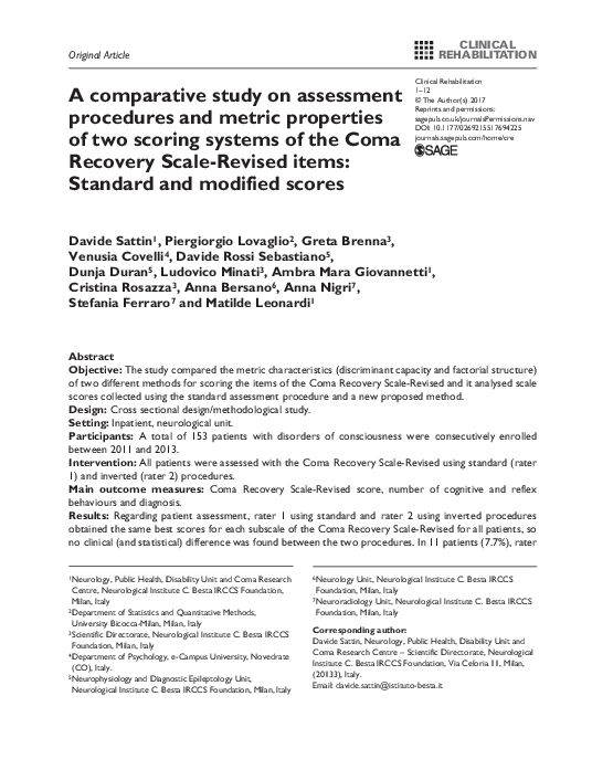 (PDF) A comparative study on assessment procedures and metric ...