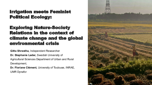 (PDF) Irrigation meets Feminist Political Ecology: Exploring Nature ...
