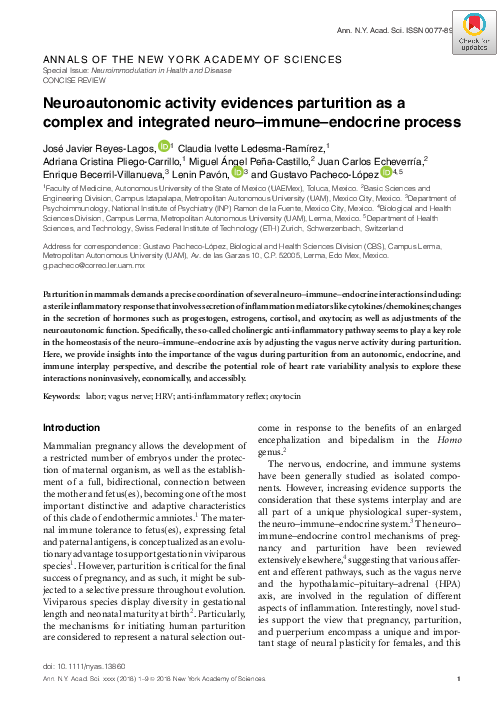(PDF) Neuroautonomic activity evidences parturition as a complex and ...