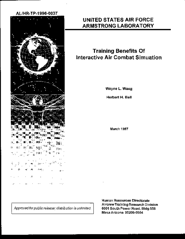 (PDF) Training Benefits of Interactive Air Combat Simulation