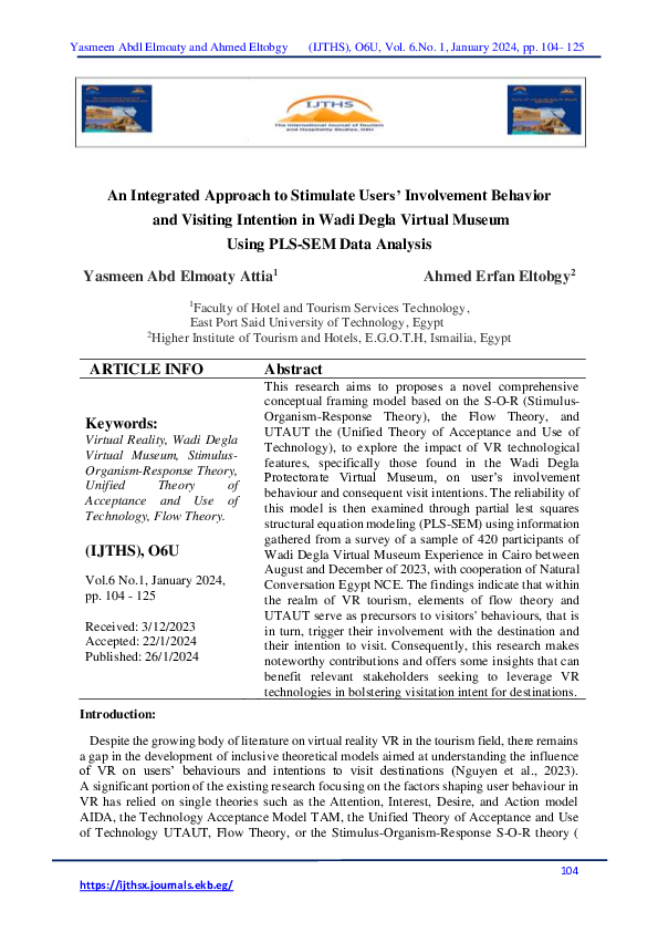 (PDF) An Integrated Approach to Stimulate Users’ Involvement Behavior ...