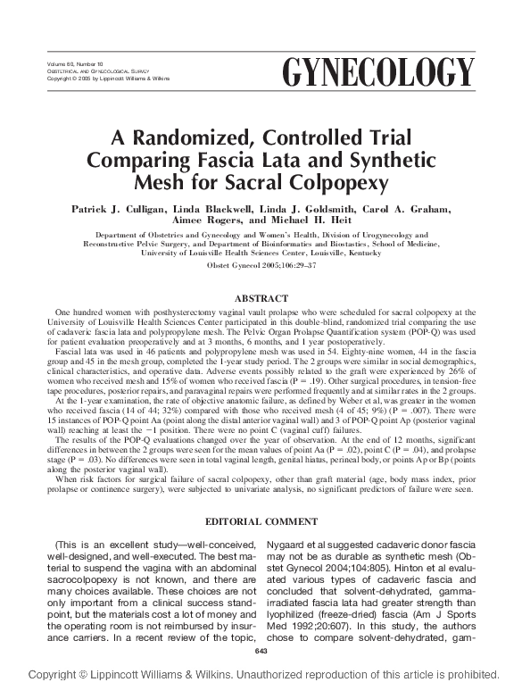 (PDF) A randomized controlled trial comparing a fascia iliaca ...