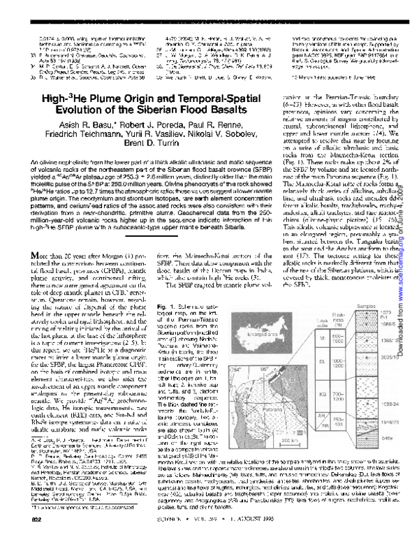 (PDF) High- 3 He Plume Origin and Temporal-Spatial Evolution of the ...